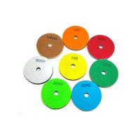 China Deyi Sponge Artificial Stone Tile Diamond Polishing Pad For Grinder for sale