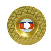 China Triangle Star Diamond Cup Wheel Grinding Disc Quartz Brazed for sale
