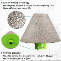 China 82mm Enlarging Hole Chamfer Diamond Router Bits M14 Thread for sale