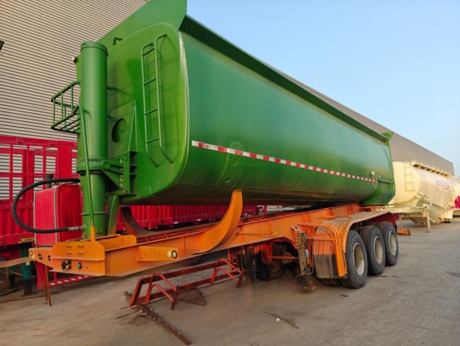 60 Tons 80 Tons Customization Service Steel Plate Axles Dump Semi Trailer Tipper Trailer