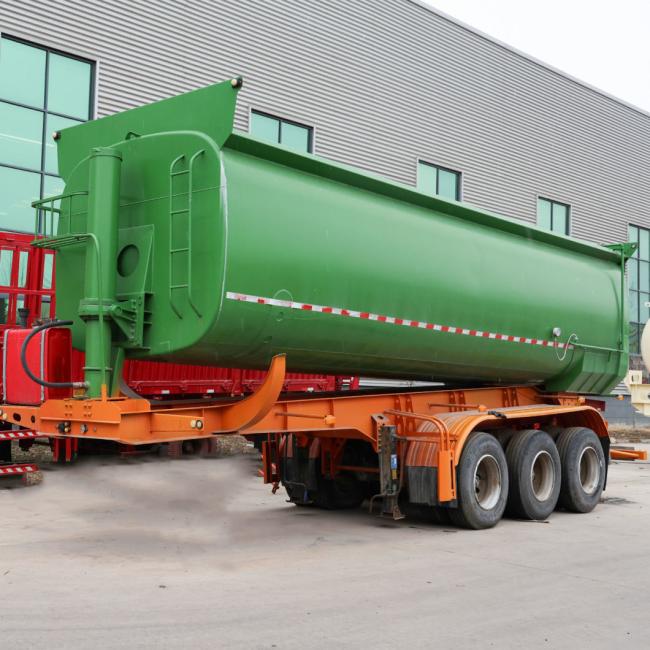 60 Tons 80 Tons Customization Service Steel Plate Axles Dump Semi Trailer Tipper Trailer