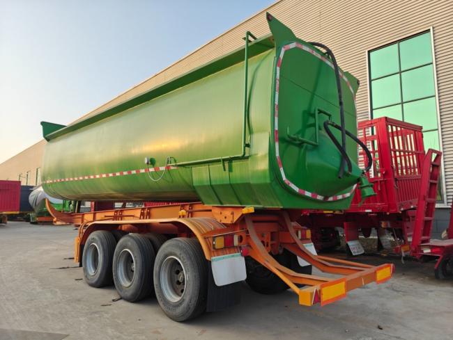 60 Tons 80 Tons Customization Service Steel Plate Axles Dump Semi Trailer Tipper Trailer