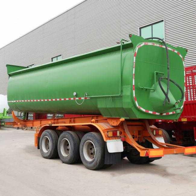 60 Tons 80 Tons Customization Service Steel Plate Axles Dump Semi Trailer Tipper Trailer