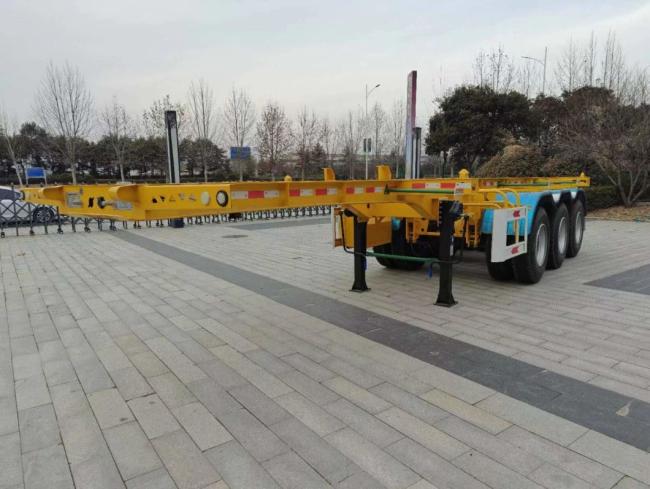3 Axles Chassis Container Skeleton Semi Trailer/ 20FT 45FT Skeletal Used Semi 40FT Skeleton Container Chassis Trailer