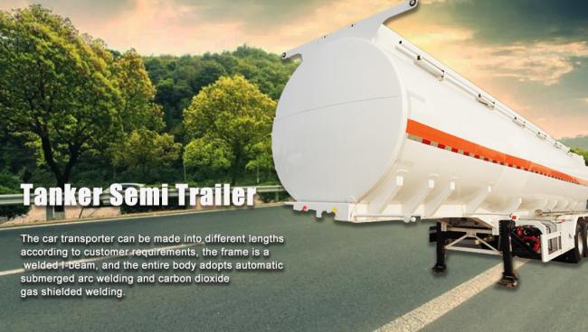 Total Standard Tanker Semi Trailer/ Transport Food Oil Diesel Petro Fuel Tank Truck Trailer