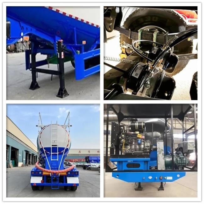 3/4/5axle Oil Carrying Fuel Tank Silo Dry Bulk Cement Transport Truck Oil Tank Semi Trailer for Sale