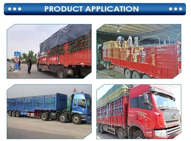 3 Axles Cargo Trailer Enclosed 12 Wheeler Side Wall Trailers 80 Tons Fence Semi Trailer with High Quality