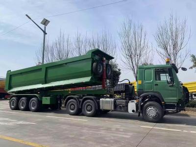 China 4-6L Engine Capacity 6×4 Drive Wheel U-Shaped Rear Tipping Dump Trailer Semi-Trailer for sale