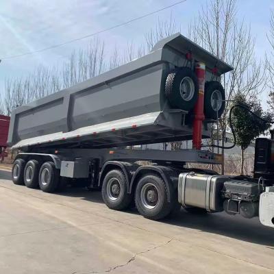 China 4-6L Engine Capacity 6×4 Drive Wheel U-Shaped Rear Tipping Dump Trailer Semi-Trailer for sale