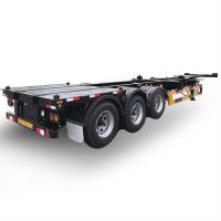 China Customizable Container 3 Axles 40FT Skeleton Semi Trailer with Customized Request for sale
