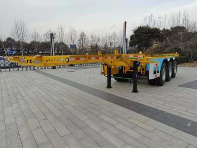 China ABS Anti-lock Braking System Tri-Axle Semi Trailer for Container Shipping for sale