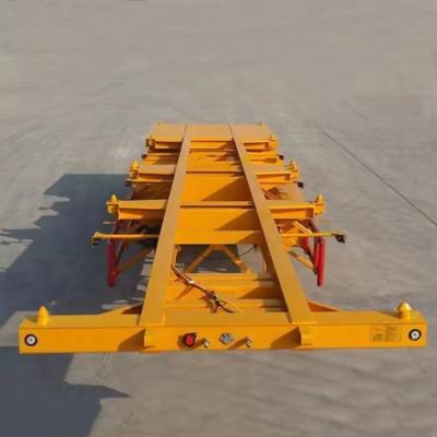 China 3 Axles 40FT Flatbed Container Semi Truck Trailer with ABS Anti-lock Braking System for sale