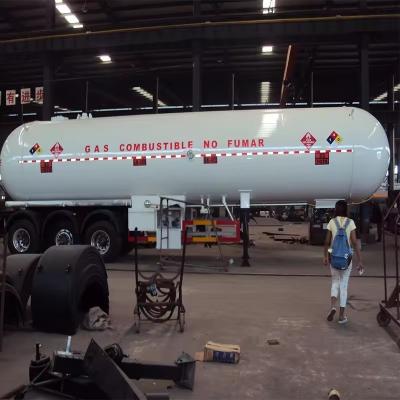 China 3 Axles LPG Tank Trailer 30000L 45000L LPG Gas Tank with One Years After-sales Service for sale
