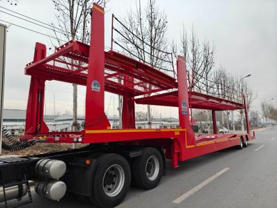 China 2 Axle 3 Axle 6 Car 8 Car Double Deck Car Carrier Trailer for Transport Heavy Duty for sale