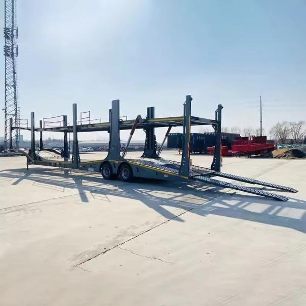 Quality 12 Tire Number Hydraulic Car Hauler Carrier Transport Semi Truck Trailer With for sale