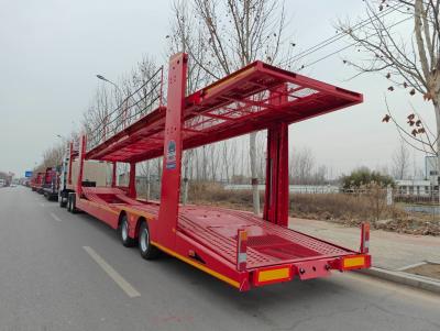 China 005 Heavy Duty Vehicle Tilting Car Transport Semi Trailer with Pattern for Car Mover for sale