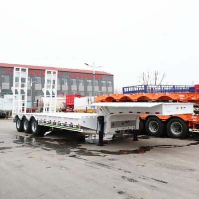 Cina 3 assi 60 80 tonnellate rimorchio per camion lowboy lowbed con certificazione ISO/TS16949 in vendita