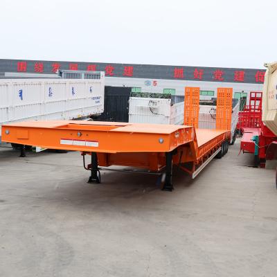 Cina 3 assi 60 80 tonnellate rimorchio per camion lowboy lowbed con certificazione ISO/TS16949 in vendita