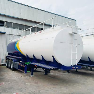 China 3 Axle Oil/ Fuel Tank Trailer Tri-Axle Fuel Tanker Truck One Year After-sales Service for sale