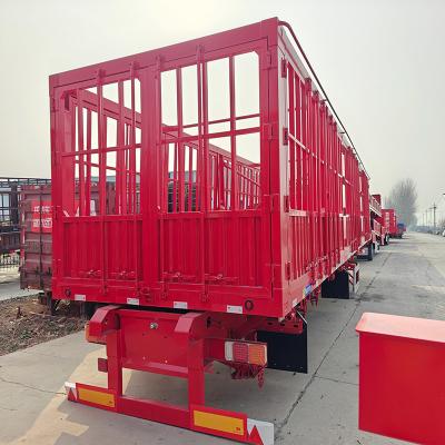 Cina 60 tonnellate di recinzione pesante camion carico rimorchi con 13000*2500*3250 mm di parete laterale di caduta in vendita