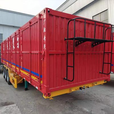 China Steel Side Wall/Side Board/Drop Side/Fence/Stake Utility Cargo Truck Semi Trailer with Container Lock for sale