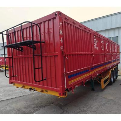 Cina 40 tonnellate di tre assi sospensione a molla a foglia per il trasporto di bestiame recinzione di carico semirimorchio in vendita