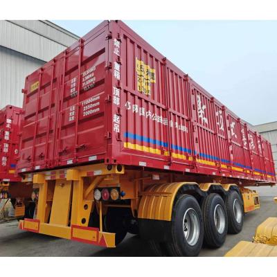 Cina 40 tonnellate di tre assi sospensione a molla a foglia per il trasporto di bestiame recinzione di carico semirimorchio in vendita