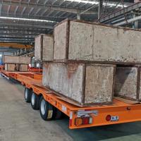 China Leaf Spring Suspension Extendable Low Bed Trailer for Quest Drop Deck Loader Platform for sale