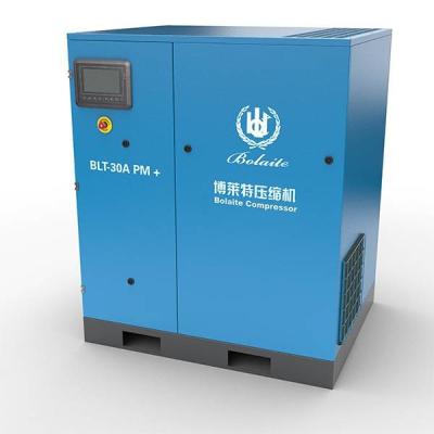 China 22kw Permanent magnet various frequency Bolaite screw air compressor China 30hp energy saving for sale