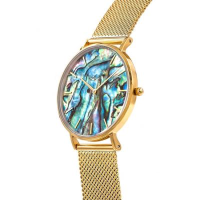 Cina Mare minimalista Shell Dial Oem del quarzo dell'orologio a 1,4 pollici delle signore in vendita