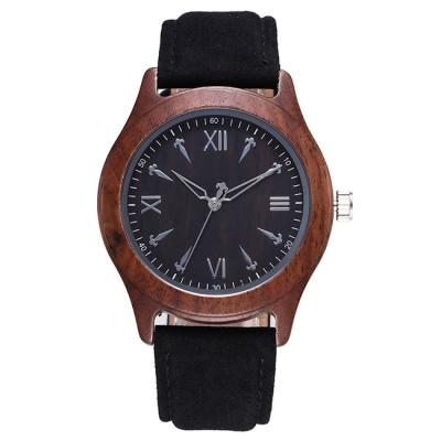 Cina Banda di legno resistente di legno del cuoio dell'orologio dell'acqua dell'orologio 3ATM dei signori in vendita