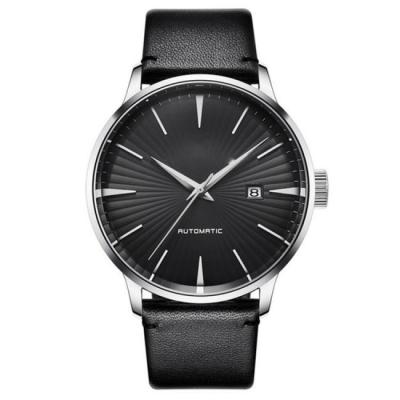 Cina 5BAR funzione automatica d'avvolgimento della data degli uomini di scheletro meccanici dell'orologio 12mm in vendita