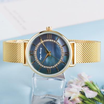 Cina Orologio Mesh Strap del quadrante di zazzera dell'orologio 18mm di quarzo analogico delle signore 3ATM in vendita