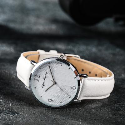 Cina modello tridimensionale impermeabile del cinturino di cuoio di orologio del quarzo delle signore di 30m 36mm in vendita