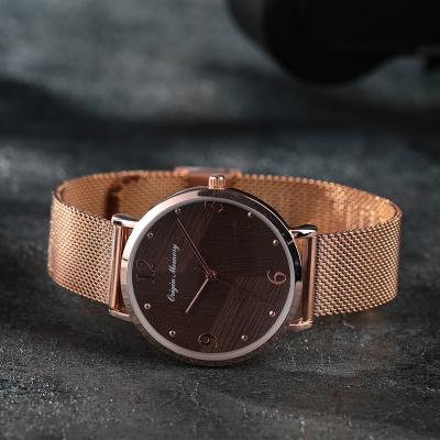 Cina modello tridimensionale impermeabile del cinturino di cuoio di orologio del quarzo delle signore di 30m 36mm in vendita