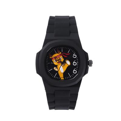 China Custom Patterns Silicone Quartz Watch Waterproof Children Batch for sale