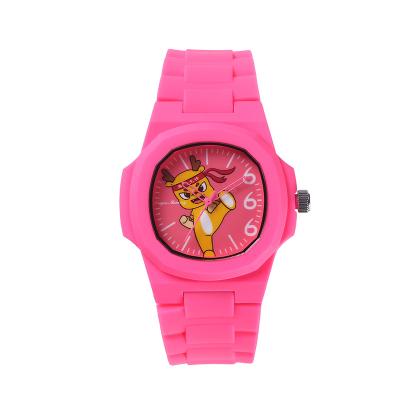 China Custom Patterns Silicone Quartz Watch Waterproof Children Batch for sale