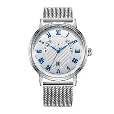Cina Movimento al quarzo da uomo ultrasottile con quadrante grande da 44 mm e orologio con calendario. Design cavo unico in vendita