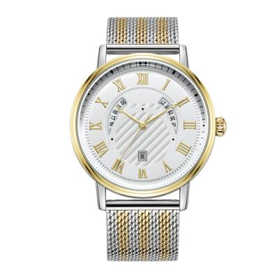 Cina Movimento al quarzo da uomo ultrasottile con quadrante grande da 44 mm e orologio con calendario. Design cavo unico in vendita