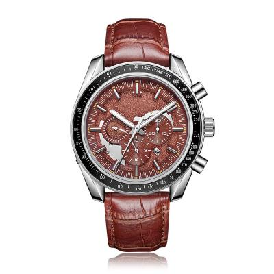 Cina la cinghia di cuoio di Shell Mens Mechanical Watches Mens della lega di 45mm guarda il movimento automatico dell'orologio in vendita