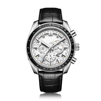 Cina la cinghia di cuoio di Shell Mens Mechanical Watches Mens della lega di 45mm guarda il movimento automatico dell'orologio in vendita