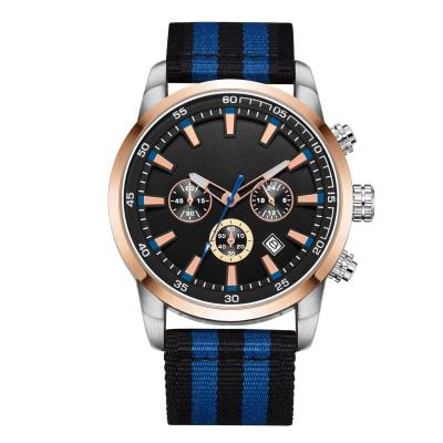 Cina Nylon Strap Diameter 45mm Alloy Quartz Watch 3atm Men'S Multi Function Waterproof in vendita