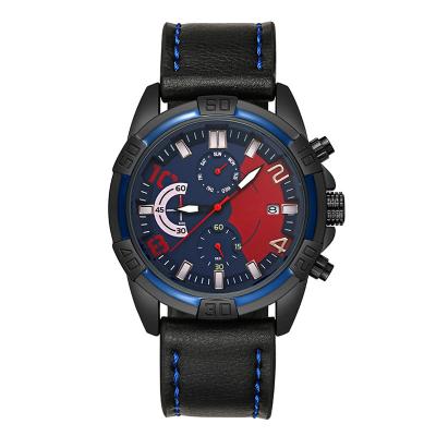 Cina 48mm Leather Strap Customized Military Quartz Watch Multi Function Hardy in vendita