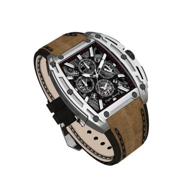 Cina L'orologio meccanico automatico di affari 44mm scava fuori la multi funzione in vendita