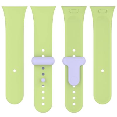 Cina cinturino di orologio portatile rosso del silicone di Smart della sostituzione del cinturino di orologio del fermaglio della colla dell'orologio 3-Soft del riso di 28mm in vendita