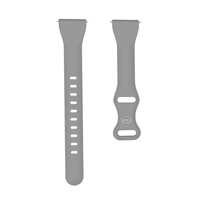Cina 20mm Small Waist Thin Silicone Watch Strap With Multi Color Matching 8 Shaped Buckle in vendita