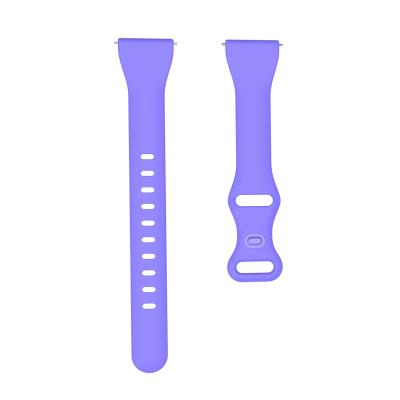 Cina 20mm Small Waist Thin Silicone Watch Strap With Multi Color Matching 8 Shaped Buckle in vendita