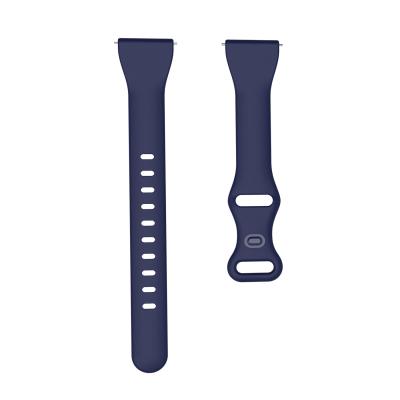 Cina 20mm Small Waist Thin Silicone Watch Strap With Multi Color Matching 8 Shaped Buckle in vendita