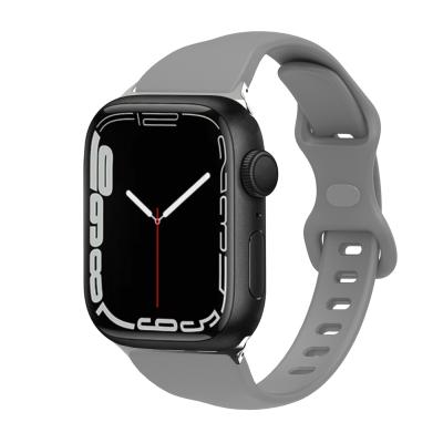 Cina 8 Shaped Buckle Soft Silicone Watch Strap Portable Replacement 38mm / 40mm / 42mm in vendita