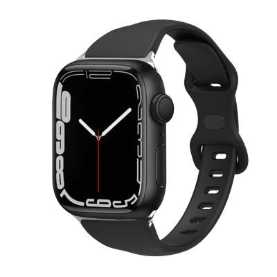Cina 8 Shaped Buckle Soft Silicone Watch Strap Portable Replacement 38mm / 40mm / 42mm in vendita